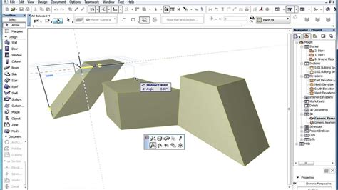 The Archicad Morph Tool 3d Dragging Morph Sub Elements Youtube