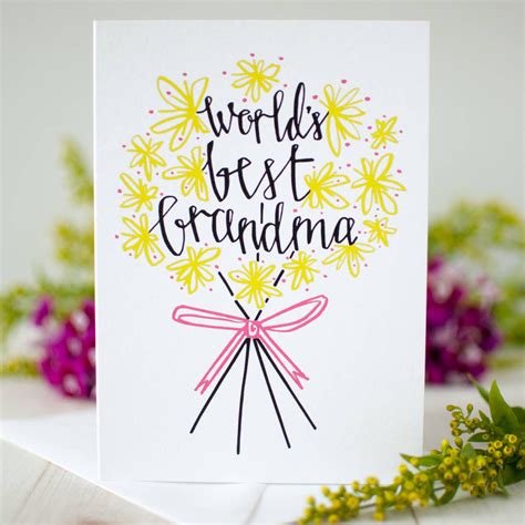 Worlds Best Grandma Card Betty Etiquette