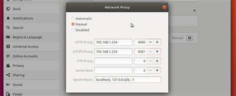 how to configure proxy settings on ubuntu 18 04 serverlab
