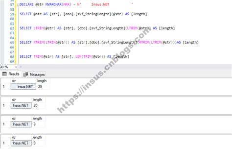 ms sql server的ltrim，rtrim和trim函数