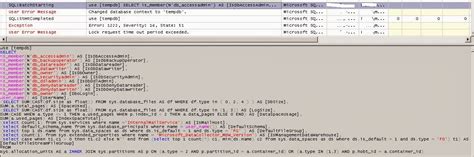 error property size is not available for database