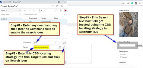 selenium ide locating strategy qafox