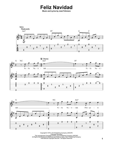 Feliz Navidad By Jose Feliciano Solo Guitar Guitar Instructor