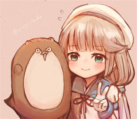 「元絵 お顔普通バージョン 御蔵ちゃんはお写真にちょっぴり緊張してます 」 Wss Sのイラスト