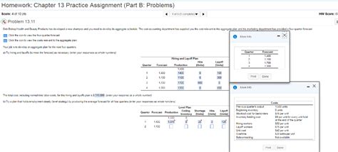 solved homework chapter 13 practice assignment part b