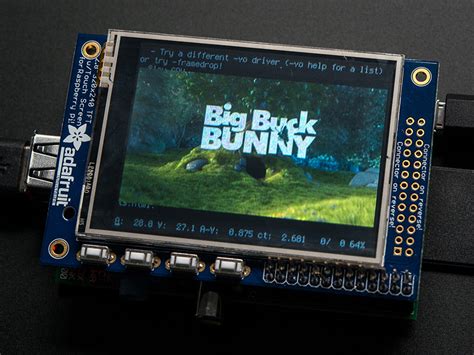 adafruit pitft 320x240 2 8 tft touchscreen for raspberry pi id 1601