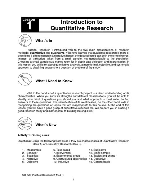 Pracresearch2 Grade 12 Q1 Mod1 Nature Of Inquiry And Research Pdf