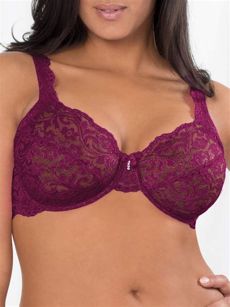 Smart And Sexy Womens Plus Size Signature Lace Unlined Underwire Bra
