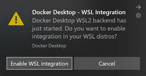 using docker in windows for linux subsystem wsl 2