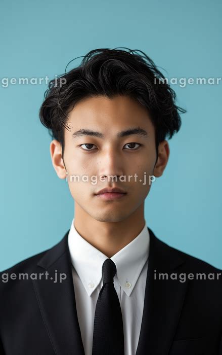 男性の証明写真風の画像 ／ai生成画像 [248453966] イメージマート