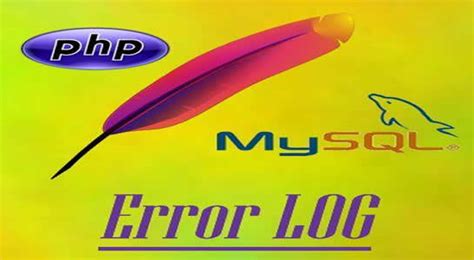 how to log mysql errors in php