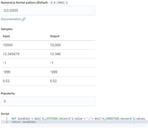 how to create scripted field to create a column in geo json format