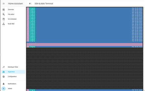 issues with hassio host container via ssh terminal third party