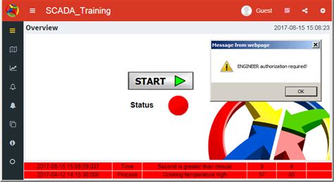 ecava igx scada training user authorization required alert ecava igx