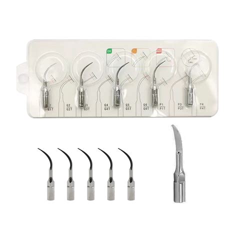5pcs Dental Ultrasonic Scaler Tip Endodontics Fit For Satelec