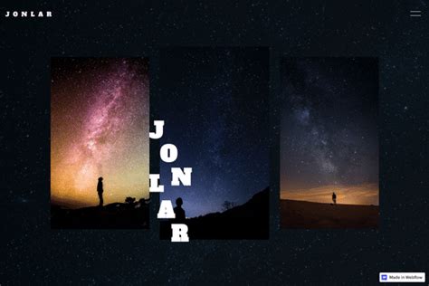 native navbar menu animation on section webflow