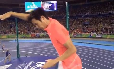 Japanese Pole Vaulters Olympic Dream Crushed Because Penis Knocks Off
