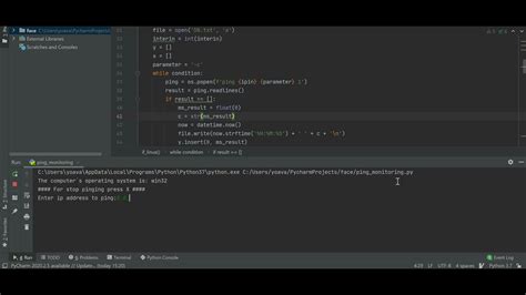 ping monitoring with graph python youtube