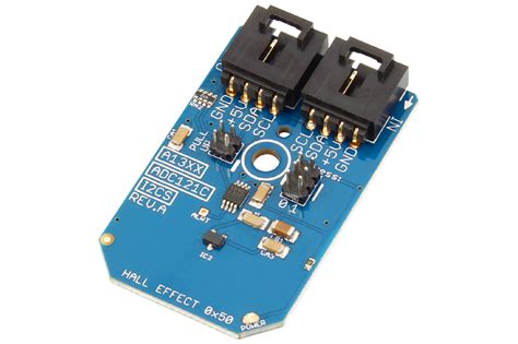 a1325 hall effect sensor 3 125 mv g with adc121c 12 bit resolution i2c