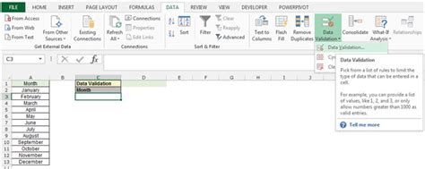using the validation input message as a cell comment in microsoft excel