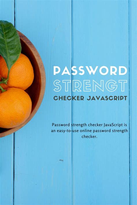 password strength checker javascript