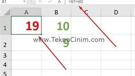 Excel Formül Yazma Teknocinim