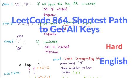 leetcode 864 shortest path to get all keys explanation and solution