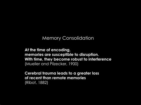 Ppt Memory Consolidation Powerpoint Presentation Free Download Id