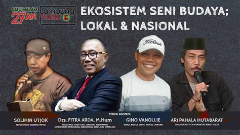 Ekosistem Seni Budaya Lokal Dan Nasional Youtube