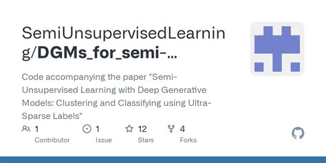 Github Semiunsupervisedlearning Dgms For Semi Unsupervised Learning