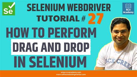 selenium webdriver tutorial 27 how to perform drag and drop in