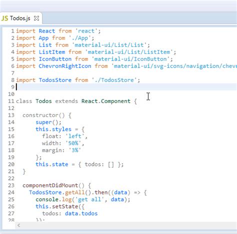 programming with react in eclipse