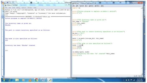 python mkdir working of mkdir in python with programming examples