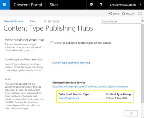 publish content type in sharepoint using powershell sharepoint diary