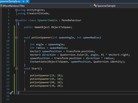 creator kit beginner code unity learn