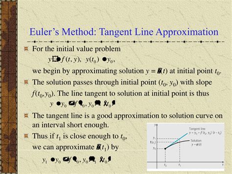 Ppt Ch 2 7 Numerical Approximations Eulers Method Powerpoint
