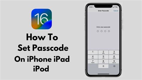 Ios 16 How To Set Passcode On Iphone Ipad Ipod Set Up 6 Digit Or 4