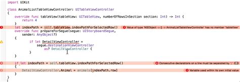 ios swift error value of type nsobject