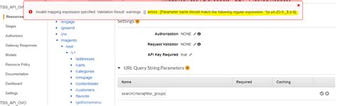 amazon web services aws api gateway url query string