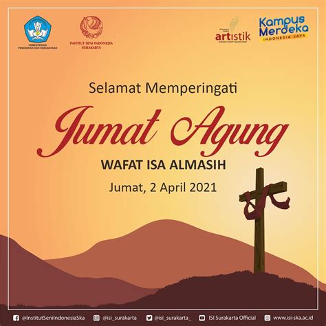 Selamat Memperingati Jumat Agung Wafat Isa Almasih Isi Surakarta