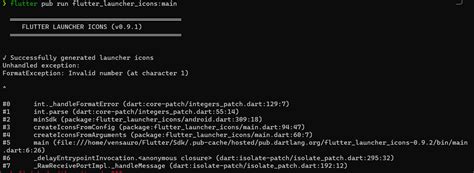 unhandled exception formatexception invalid number at character 1