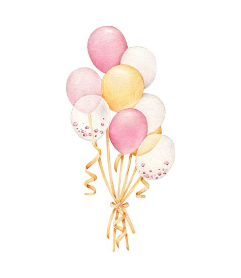 Premium Vector Watercolor Balloons