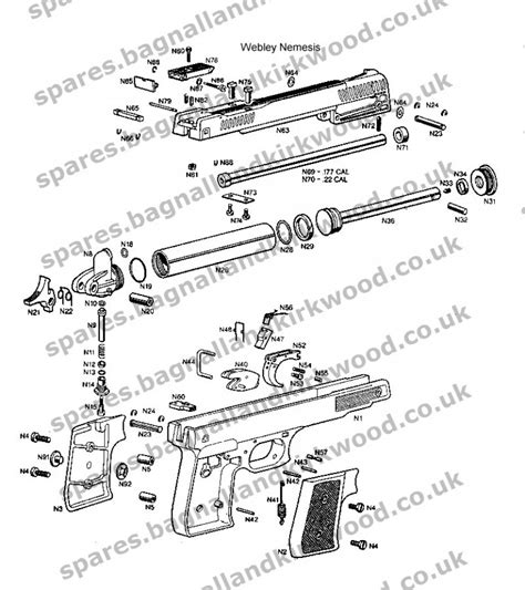 Webley Nemesis Spare Parts Bagnall And Kirkwood Airgun Spares