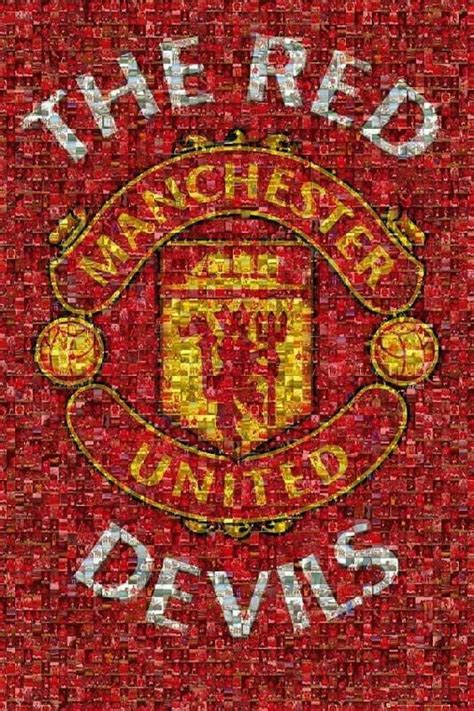 Manchester United Red Devils Mosaic Maxi Poster 61cm X 91 5cm New
