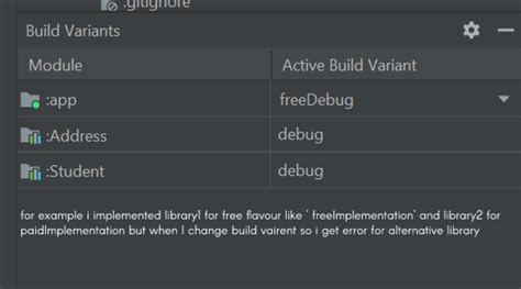 android how to add specific library implementations in the gradle