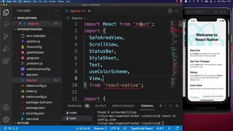 setting up typescript in react native youtube
