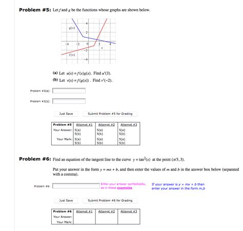 solved problem 5 let f and g be the functions whose graphs