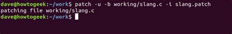 how to apply a patch to a file and create patches in linux