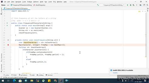 java program to find frequency of all characters in a string [most