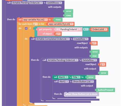 how to delete records using for loop questions about thunkable